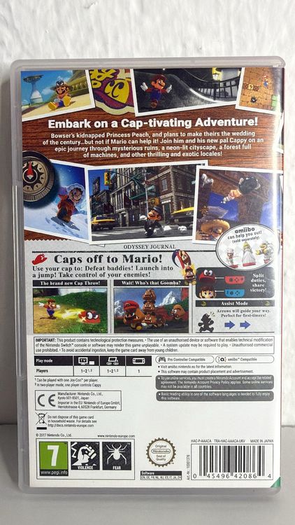 Super Mario Odyssey - Nintendo Switch Game - Excellent! (Gebraucht) in ...