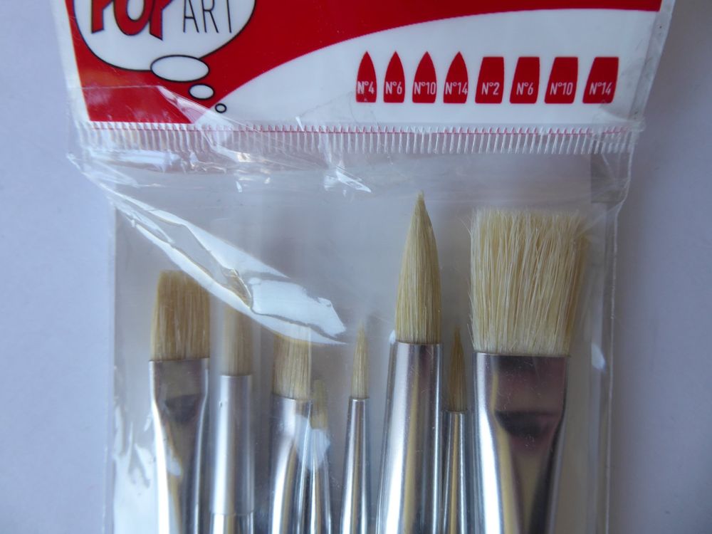 Set mit 8 Pinsel, pebeo, Öl u. Acryl geeignet, neuwertig | Kaufen auf ...
