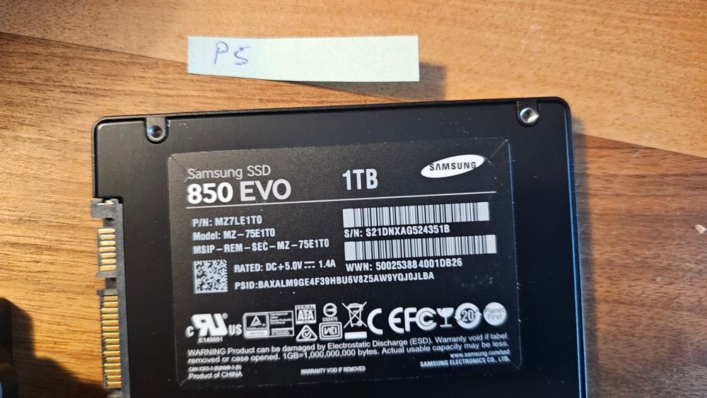 Samsung 1 TB SSD 850 EVO Pos.P5 (Gebraucht) in Dorf für CHF 70 – mit ...