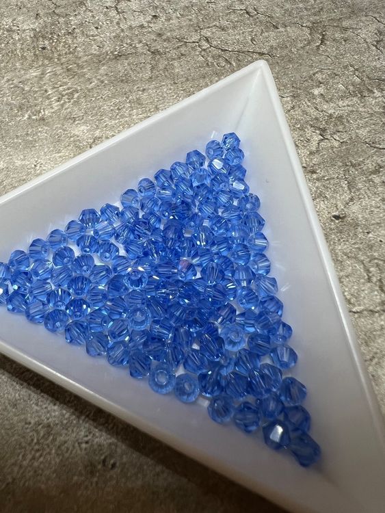 Glasperlen zum Basteln / Bicone 3 mm (neu) (Neu und originalverpackt) in Menziken für CHF 1 ...