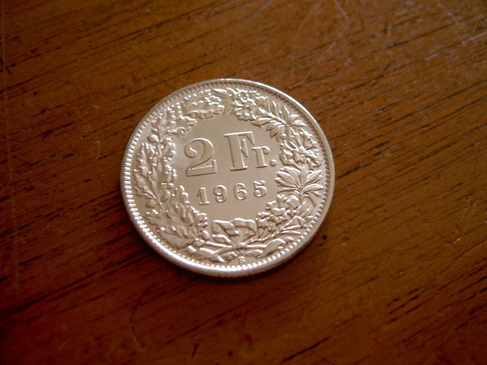 2-Franken SILBER von 1965 | Kaufen auf Ricardo