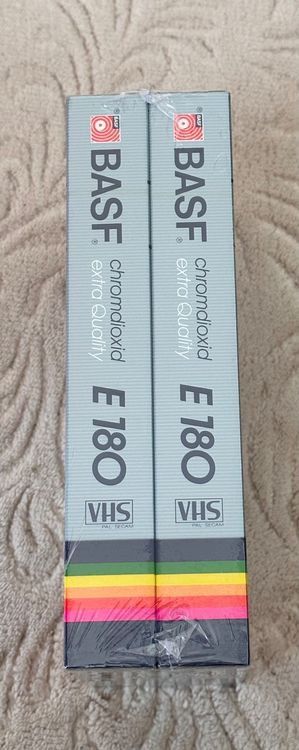 BASF E180 Chromdioxid VHS Kassette - Neu und OVP! Rarität (Neu und originalverpackt) in ...