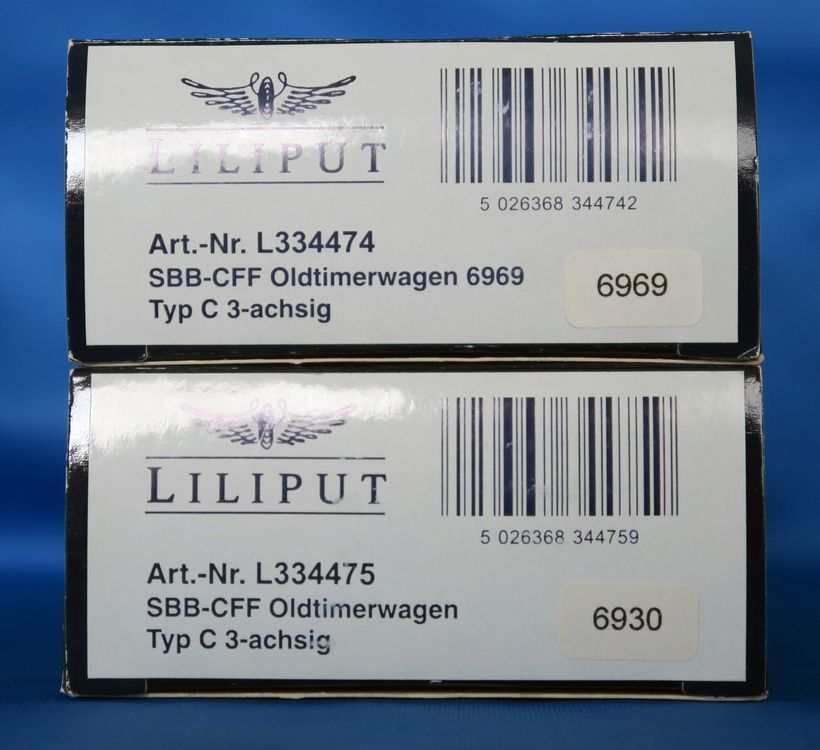 Lilput/Bachmann 2 SBB C3 Oldtimerwagen (Neu und originalverpackt) in ...