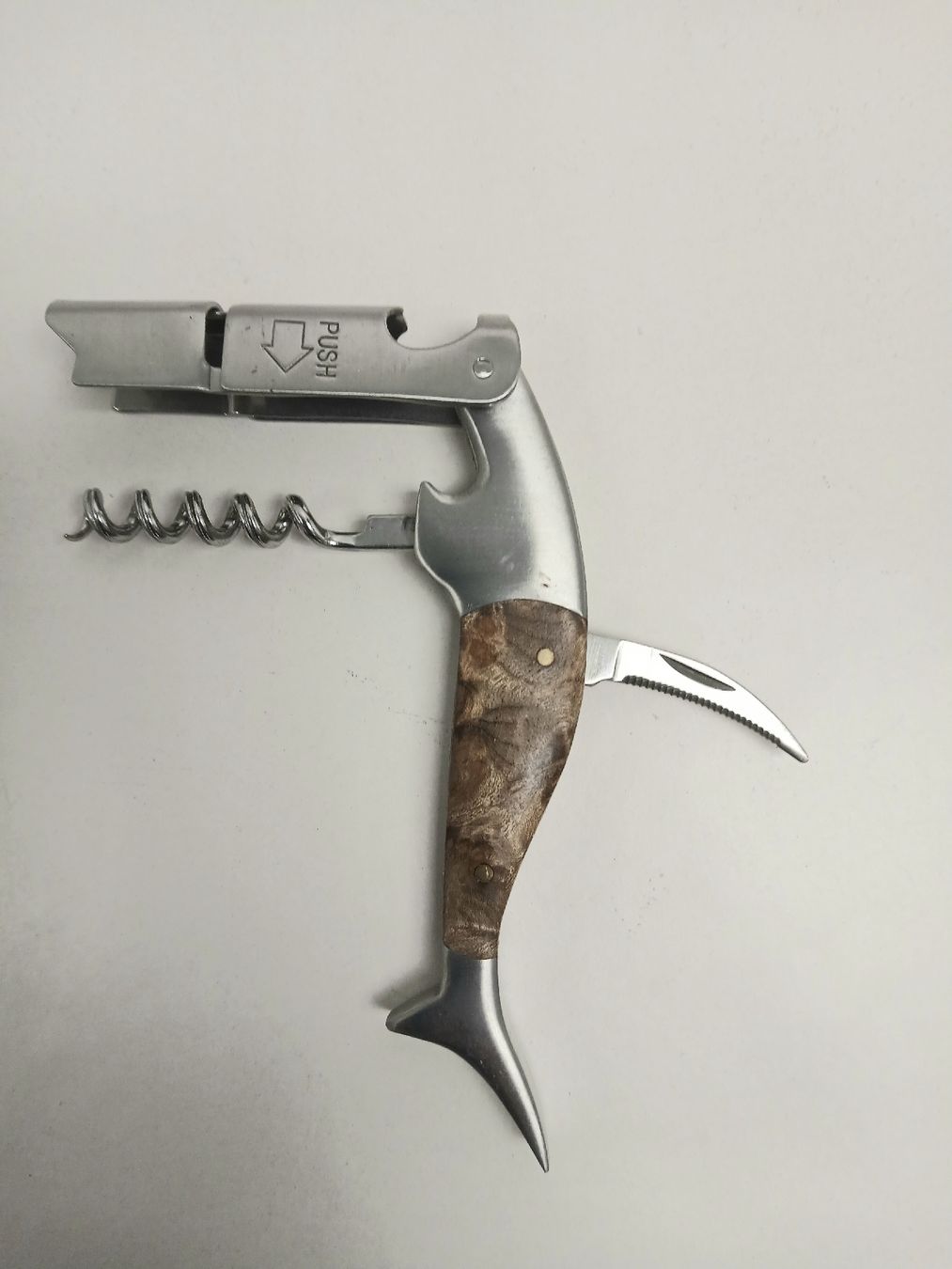 NEW! Shark -shaped Corkscrew, Bottle Opener, & Foil Cutter! (Neu und ...