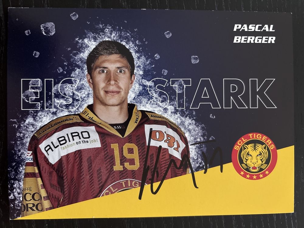 Signierte Sammlerkarte Pascal Berger EHC SCL Tigers | Kaufen auf Ricardo