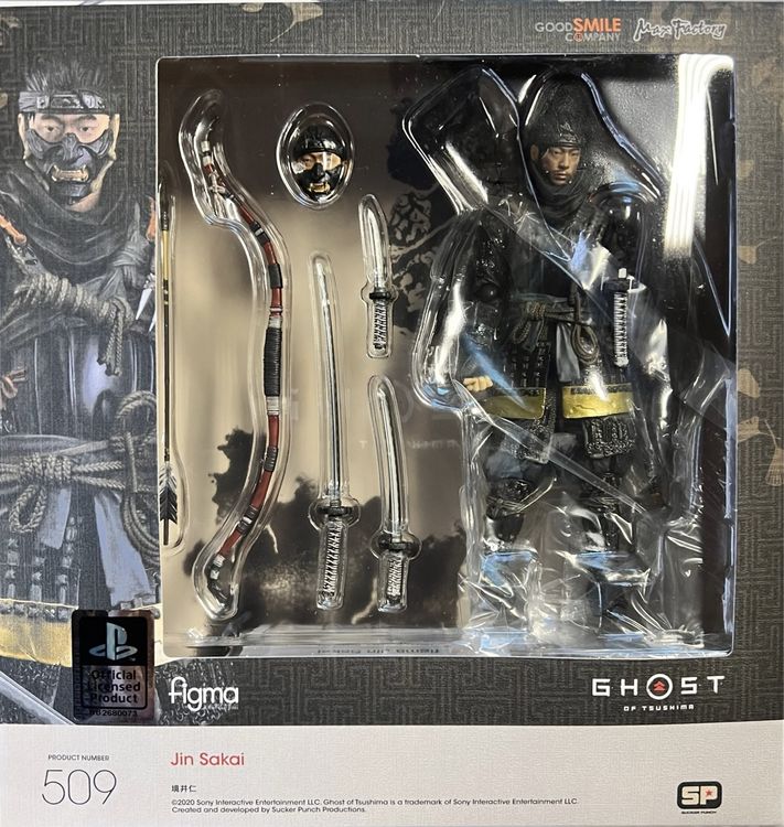 Ghost of Tsushima Jin Sakai Figma Sony Smile Figure | Kaufen auf Ricardo