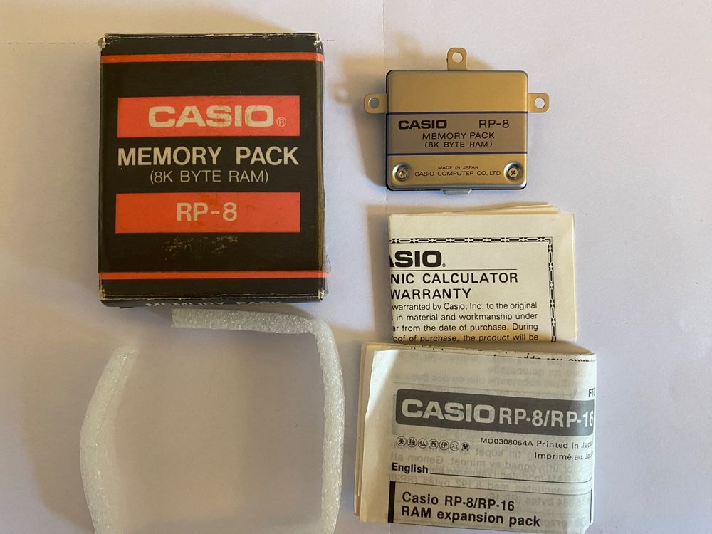 Casio RP-8 Memory Pack in OVP für Sammler | Kaufen auf Ricardo