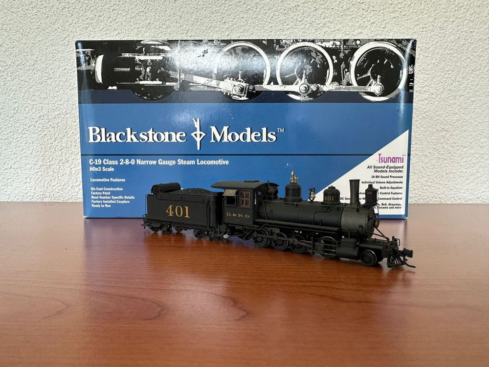 Blackstone H0n3 Class 70/C-19 D&RG No. 401 Gealtert (Gebraucht) in ...