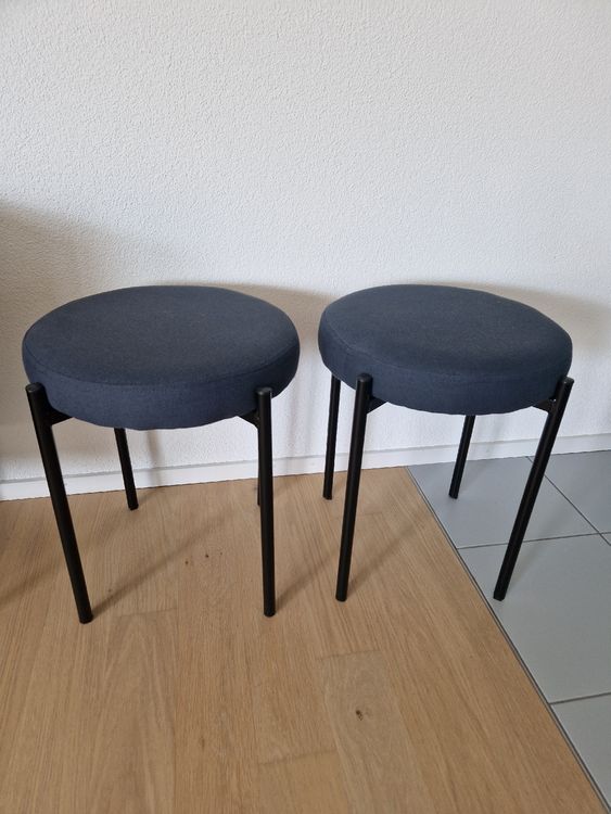 2x Barhocker, stylisch, dunkelblau, wie neu! (Neu (gemäss Beschreibung ...