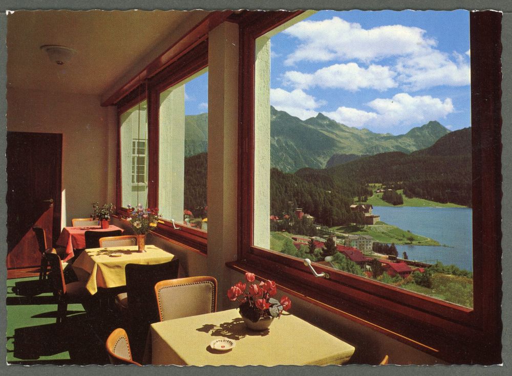 AK color St. Moritz GR Hotel Languard Garni ≈ 1975 (Gebraucht) in Basel für CHF 2.5 – mit ...