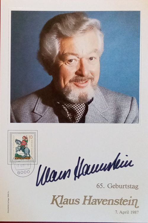 Klaus Havenstein 1922-1998 Autogramm Sammelkarte 18x26cm (Gebraucht) in ...