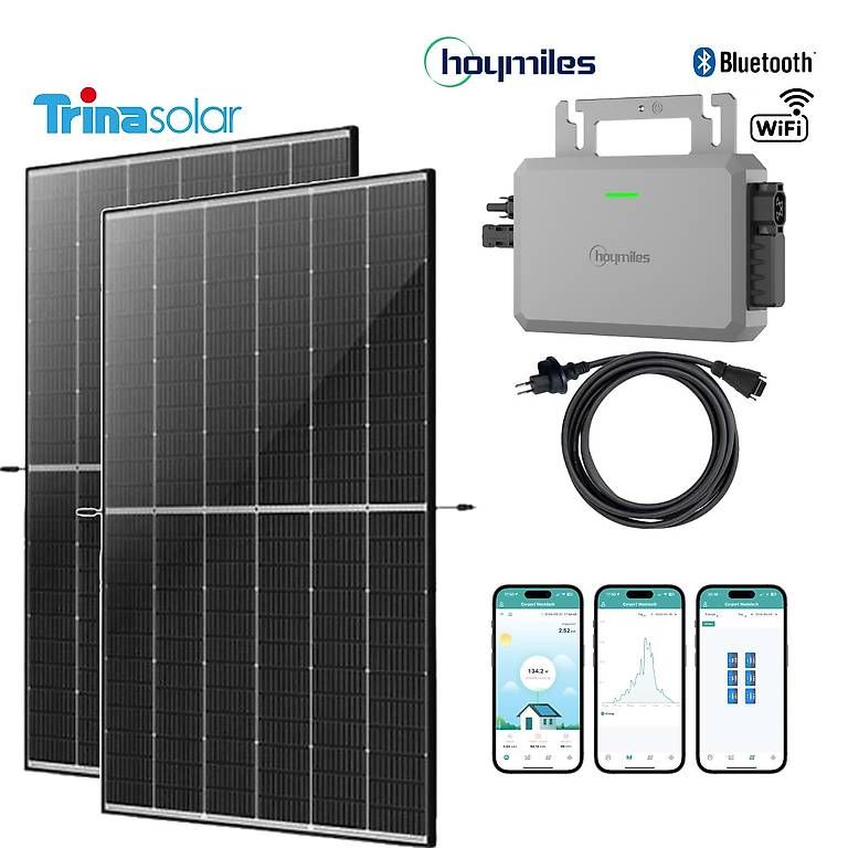 Balkonkraftwerk-Set TRINA Solar 950Wp/600W Black Frame (Neu (gemäss ...