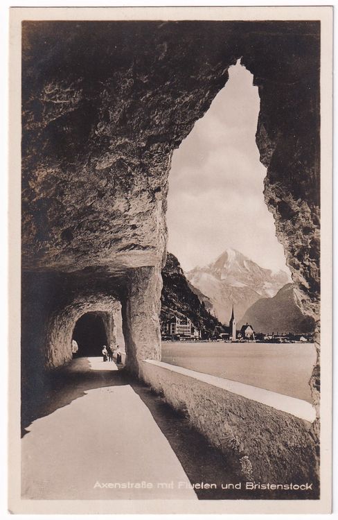 Axenstrasse mit Fluelen und Bristenstock | Kaufen auf Ricardo