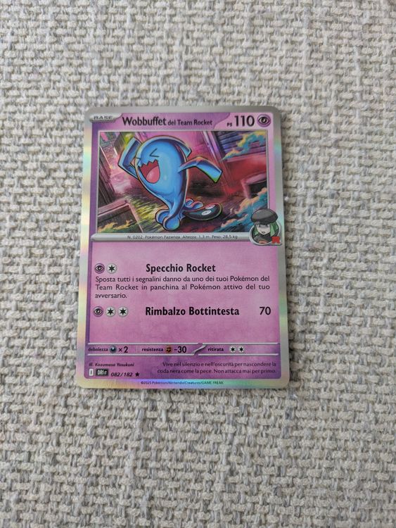 WOBBUFFET, DESTINED RIVALS, DRI82, RARE, 2025, ITA, NM/MT (Gebraucht ...