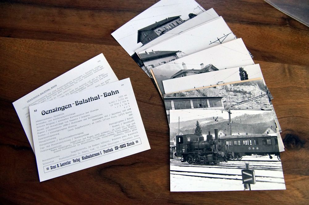 52 Oensingen-Balsthal-Bahn - E.B. Leutwiler - AK-Serie (Gebraucht) in Schönenwerd für CHF 16 ...