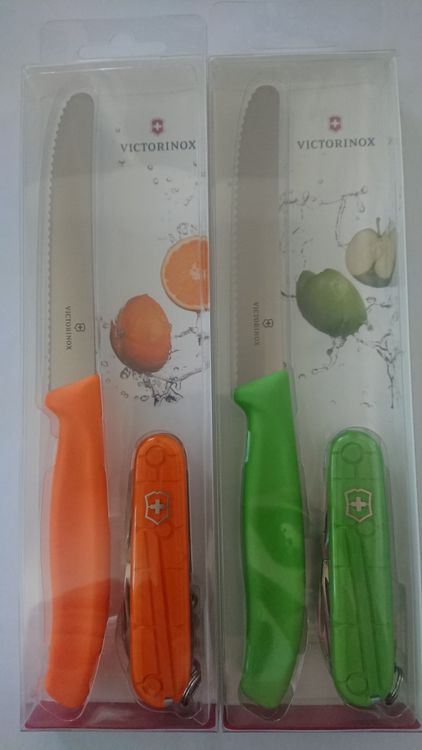 Victorinox Color Twins Set orange et vert | Acheter sur Ricardo