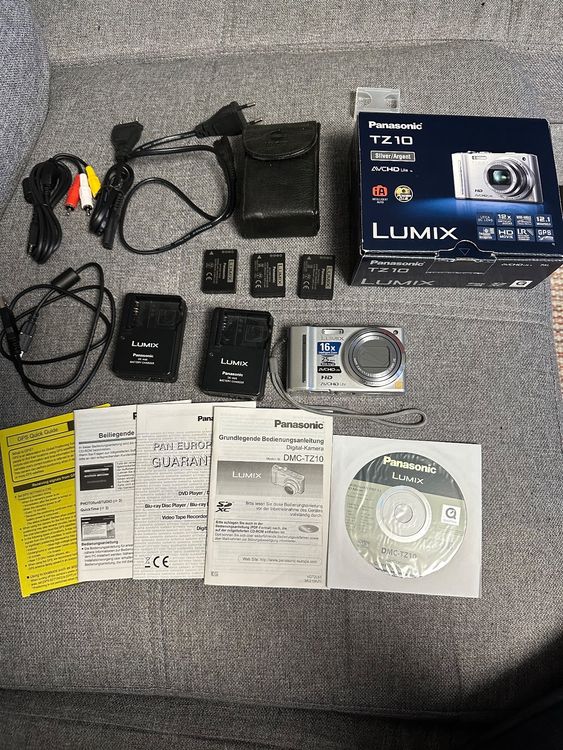 Panasonic Lumix TZ 10 Kamera mit Ladegerät 3 Akku | Kaufen auf Ricardo