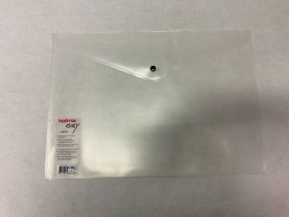 Kolma Easy Mappe transparent | Kaufen auf Ricardo