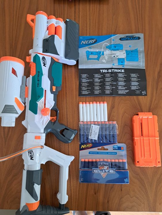 NERF N-Strike Modulus Tri-Strike (Gebraucht) in Bremgarten AG für CHF 12 – mit Lieferung auf ...