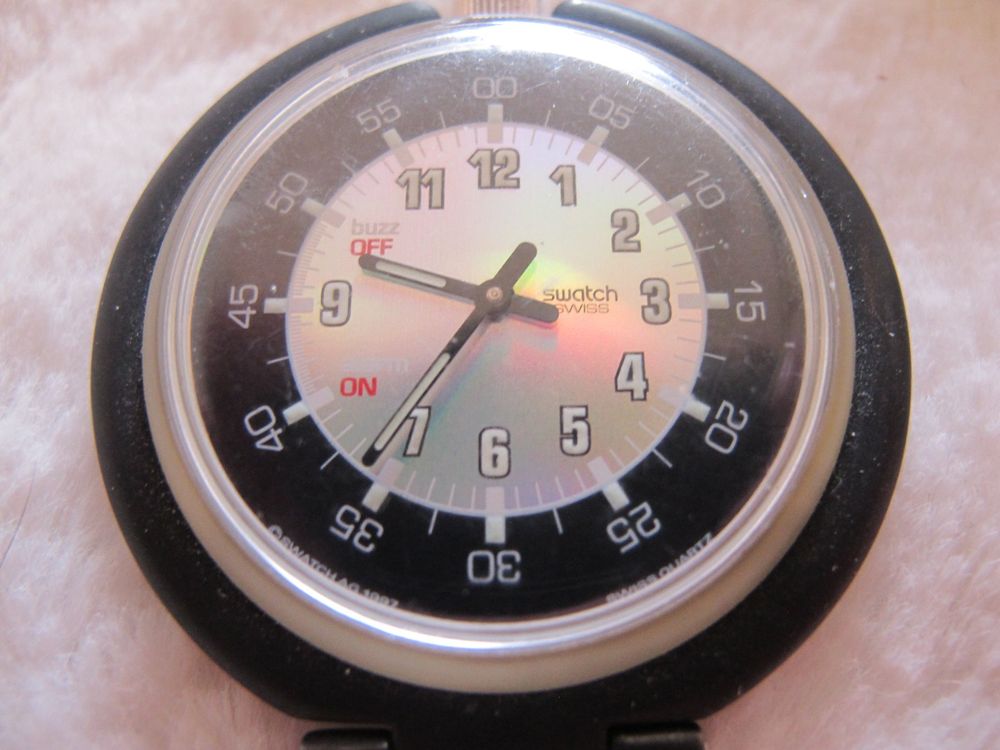 Swatch Pop-Up Swatch SLURB PUK105 von 1997 Wecker Melodie (Gebraucht ...