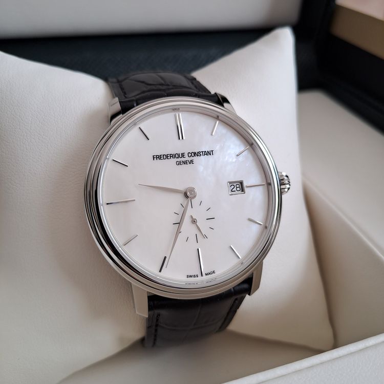 Frédéric Constant Slimline Petite seconde Cadran nacre (Gebraucht) in ...
