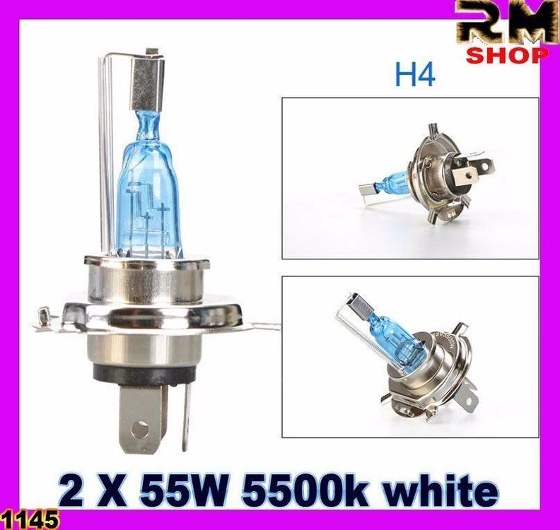 H4 55w Halogenlampe 5500k weiß (Neu und originalverpackt) in Unterägeri ...