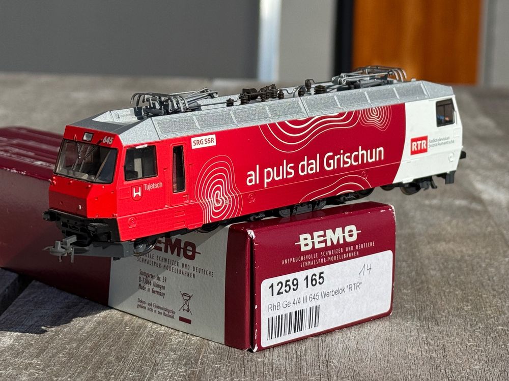 Rhb Bemo Ge 4/4 III 645 Tujetsch RTR modern ESU V4 SOUND (Gebraucht) in Goldau für CHF 385 – mit ...