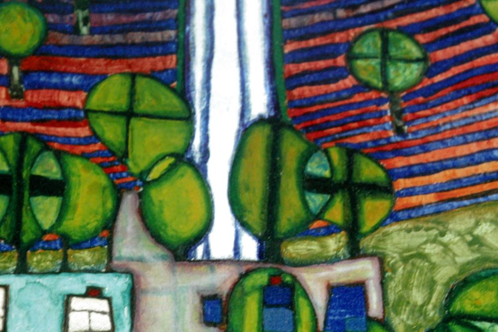 FRIEDENSREICH HUNDERTWASSER (Austria, 1928-2000) Löwengasse (Gebraucht ...