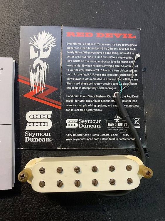 Micro Seymour Duncan Red Devil humbucker format single coil (D'occasion ...