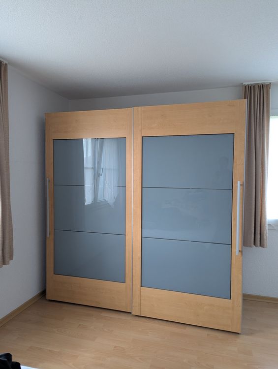 Schiebetr Holz Wei Mit Glaseinsatz