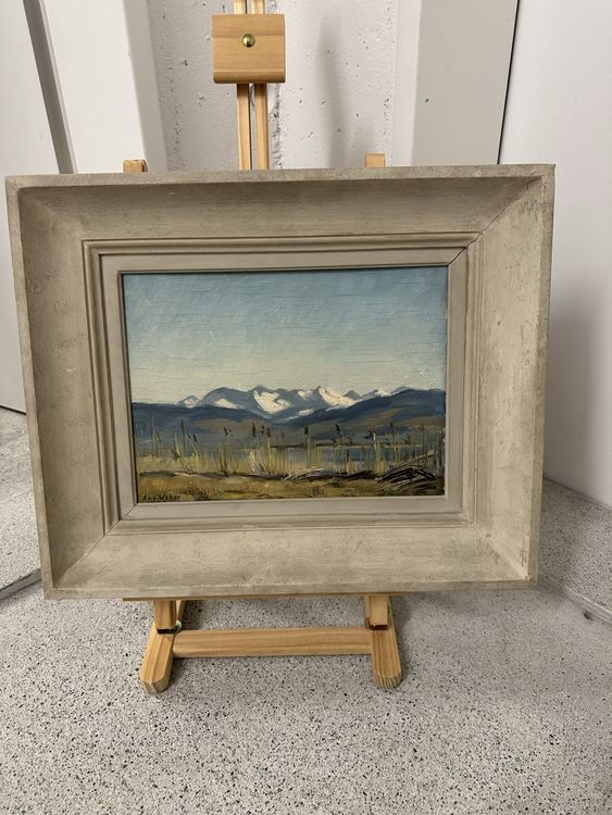 August Weber Öl Gemälde Landschaft Berge 1945 | Kaufen auf Ricardo