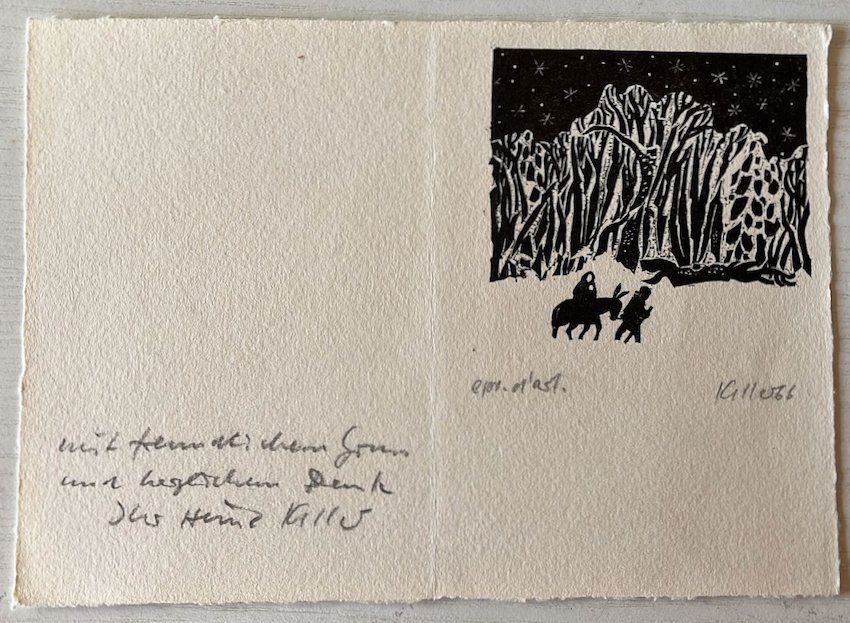 Holzschnitt handsigniert Heinz Keller 1966 (ID b4195) (Gebraucht) in Gelterfingen für CHF 10 ...