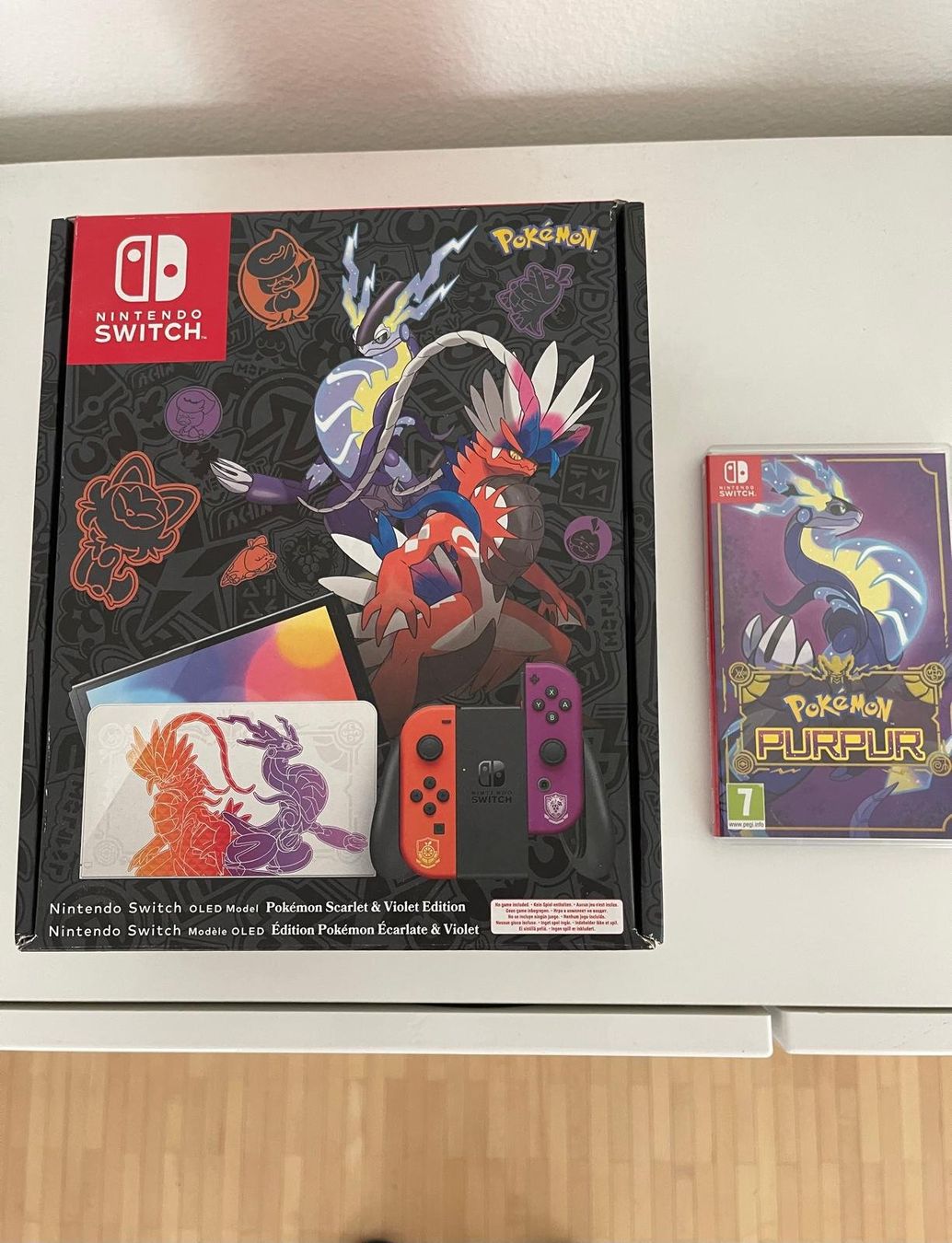 Nintendo Switch OLED Pokémon Scarlet&Violet Edition + Spiel (Neu ...