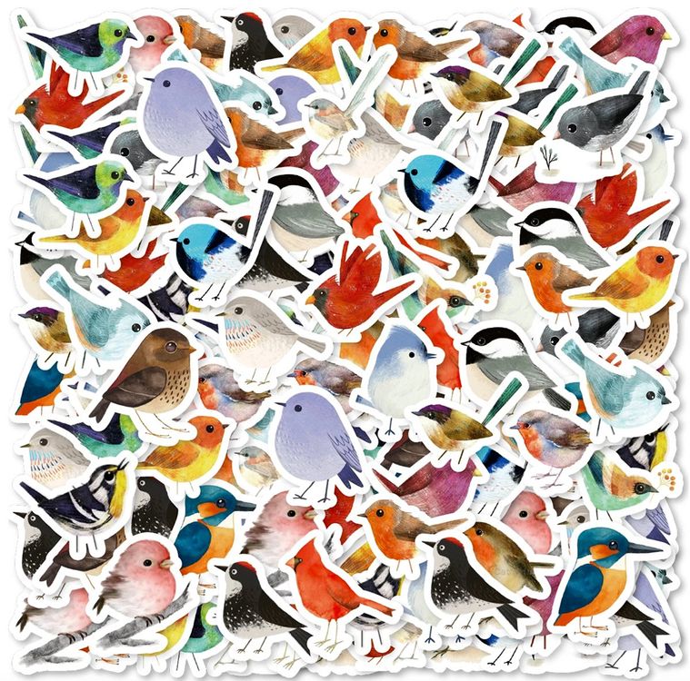 46 Stk. Aufkleber/Sticker - Niedlichen kleinen Spatz | Kaufen auf Ricardo