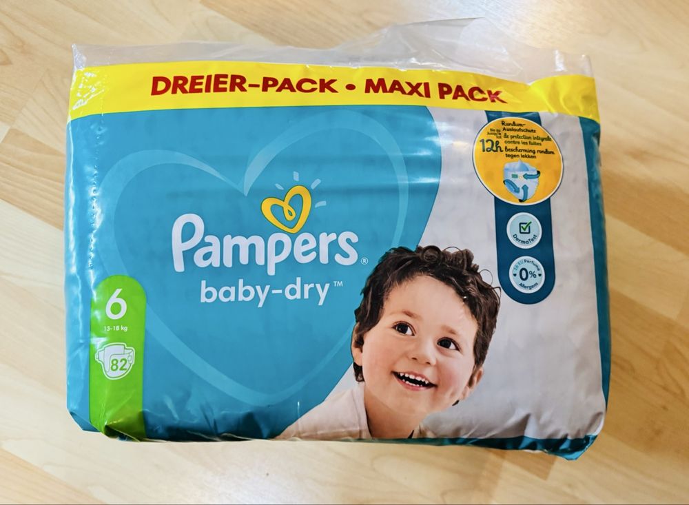 Pampers Windeln Grösse 6 / 13-18kg / 82 Stück (Neu und originalverpackt ...