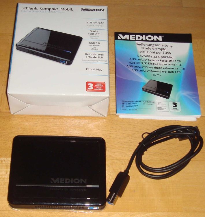 Medion Drive-n-go 1TB USB3 (Gebraucht) in für CHF 16 – mit Lieferung ...
