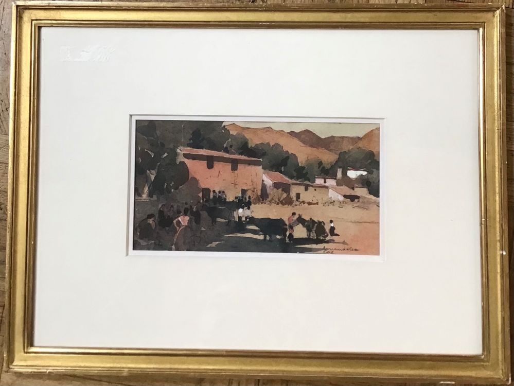 Viehmarkt Aquarell Unleserlich Signiert (Gebraucht) in Root für CHF 35 – mit Lieferung auf ...