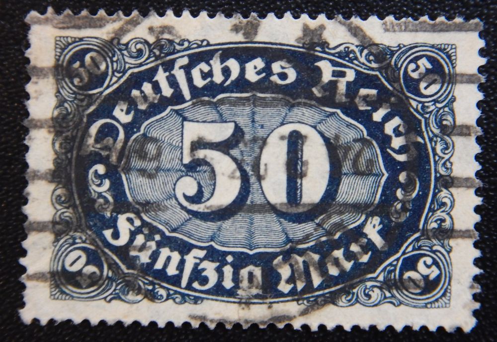 Deutsches Reich Kat. 246c gest. 1922 Kat. 55 Euro sign. (Gebraucht) in ...