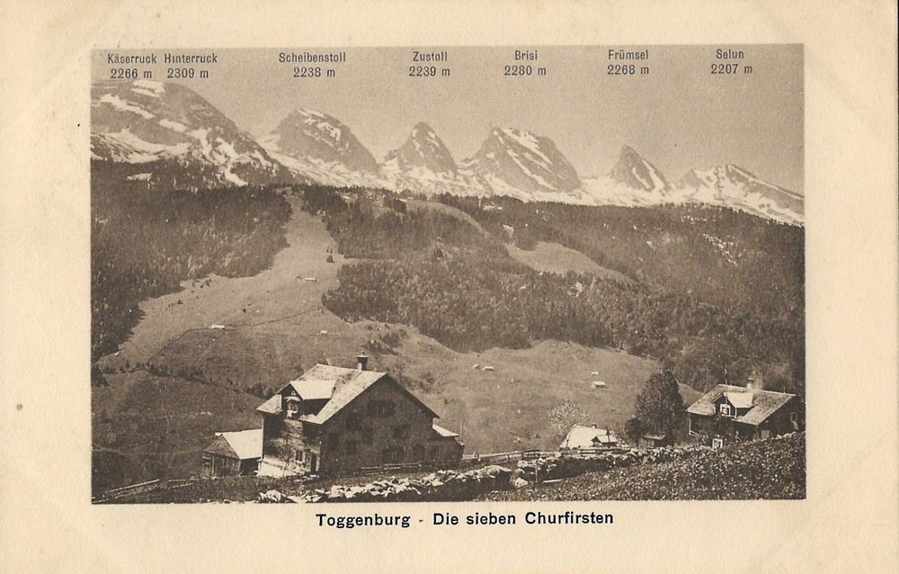 Toggenburg, 7 Churfirsten, Nesslau, 1912 | Kaufen auf Ricardo