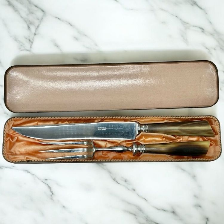 Set découpe fourchette couteau à viande JCF NOGENT inox corn (D ...