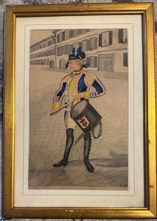 Antike Aquarell von eine Mann Monogr (Gebraucht) in Hochdorf für CHF 5 – mit Lieferung auf ...