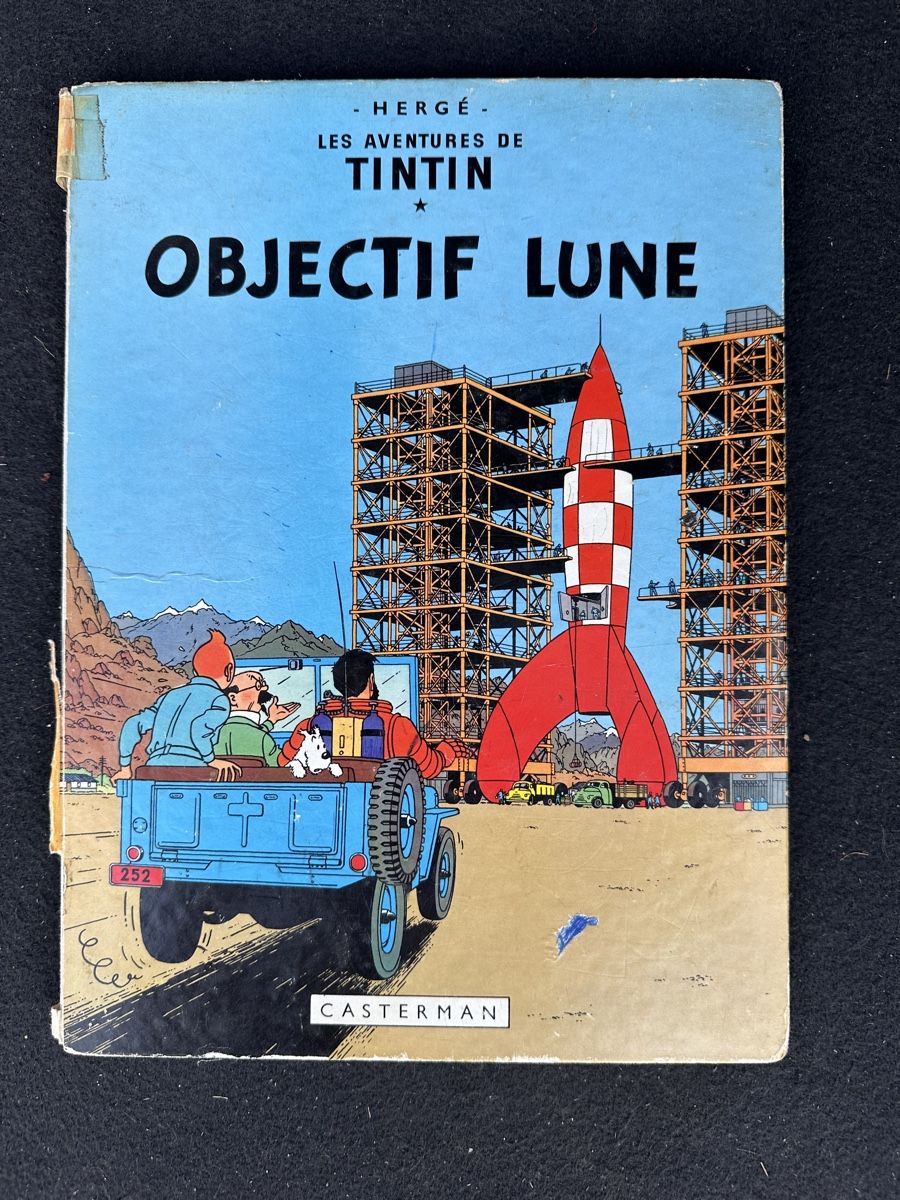 Tintin: Objectif Lune - Édition originale Casterman (D'occasion) à ...
