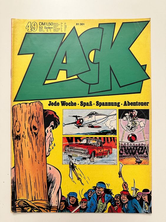 Rarität Zack Comics 49 von 1972 | Kaufen auf Ricardo