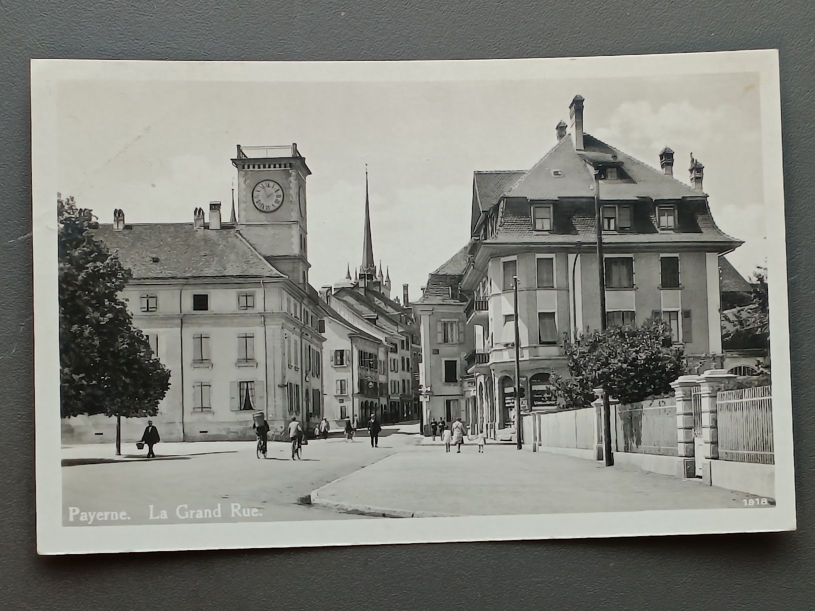 Photo Karte / Payerne - La Grand Rue Feldpost Jagdflieger 16 (Gebraucht ...