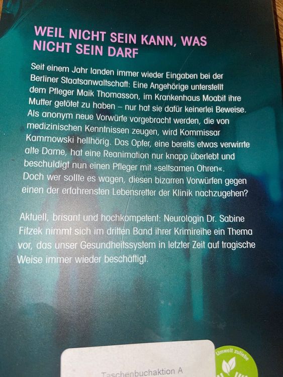 Dr. Sabine Fitzek: Verstorben (1) | Kaufen auf Ricardo