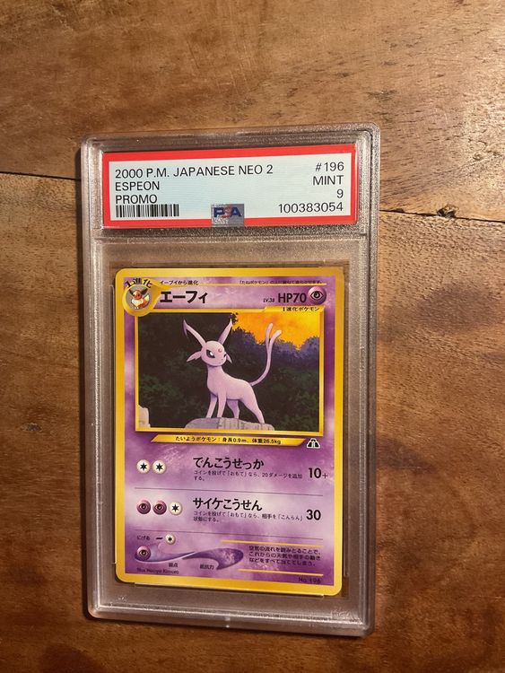 Espeon Promo, Japanese Neo 2 (2000), PSA 9 Mint (D'occasion) à Peseux ...