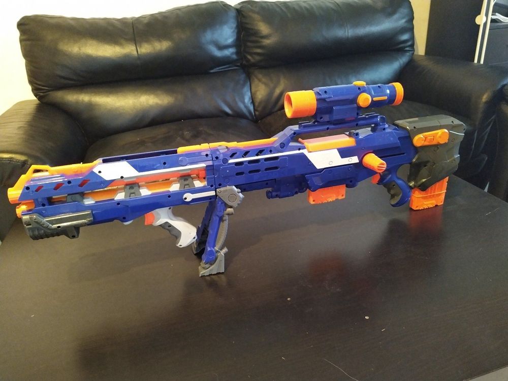 NERF ELITE LONGSHOT CS-6 BLUE | Kaufen auf Ricardo
