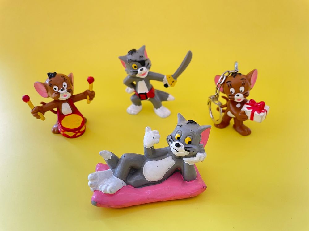 4x Tom & Jerry Comic Figur 1986/2000 MGM Turner Bully (Gebraucht) in ...