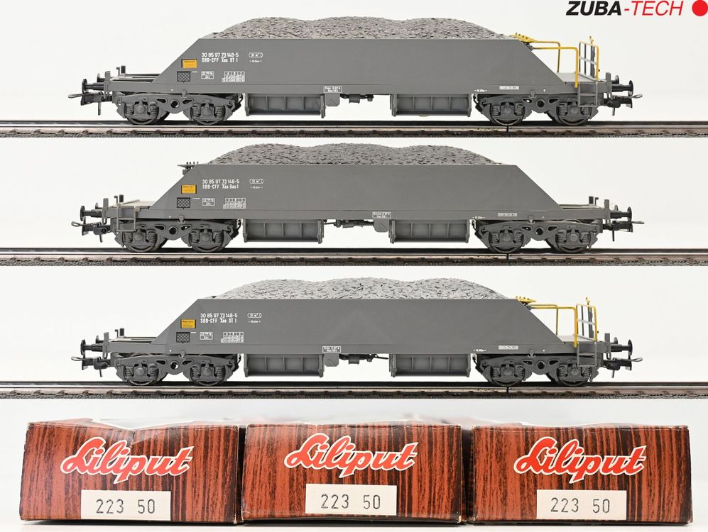 Liliput 3x 22350 Kieswagen der SBB H0 GS mit OVP (Gebraucht) in St. Gallen für CHF 60 – mit ...