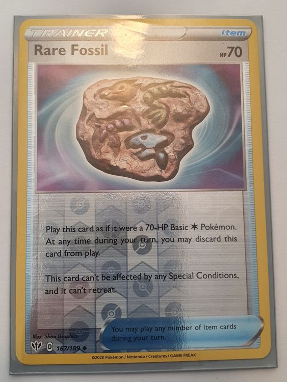 Trainer Rare Fossil / 2020 Pokémon / Reverse Holo (Gebraucht) in ...